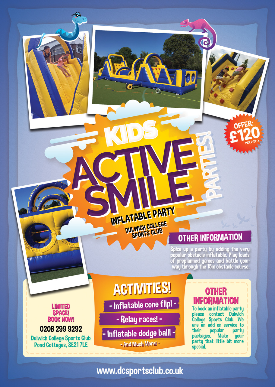 Inflatable Parties - Dulwich College Sports Club