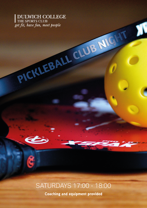Pickleball Poster_v2 - Dulwich College Sports Club